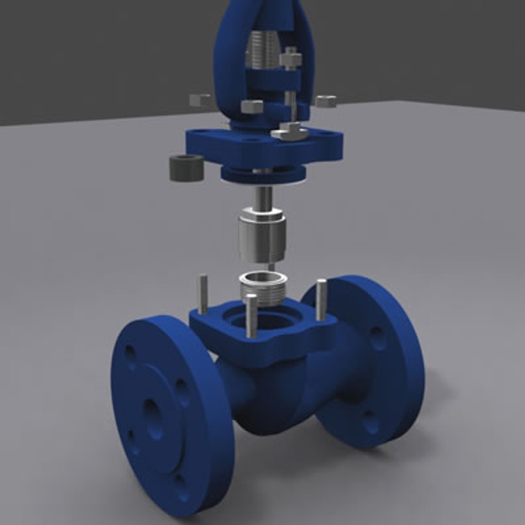 Globe Valves 3d Model