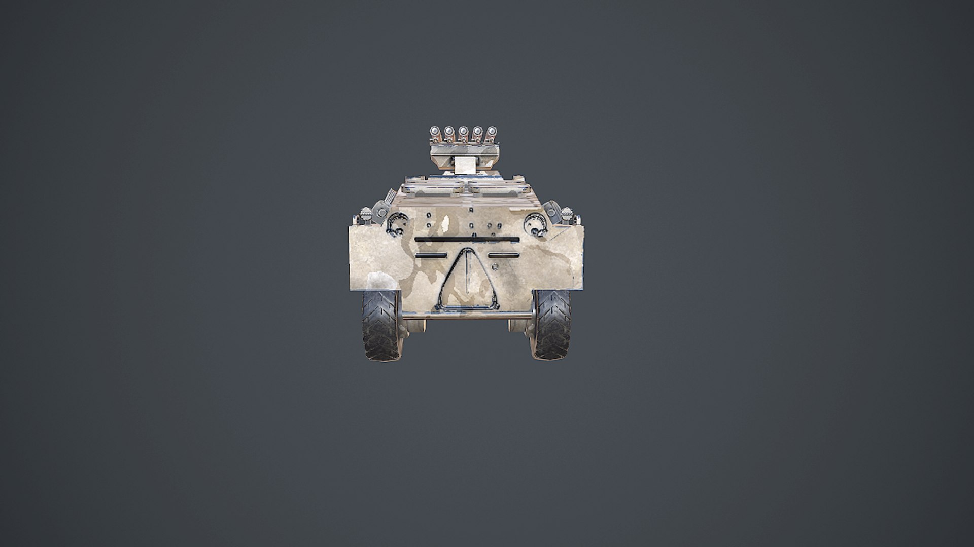 brdm-3 rocket launcher 3d model