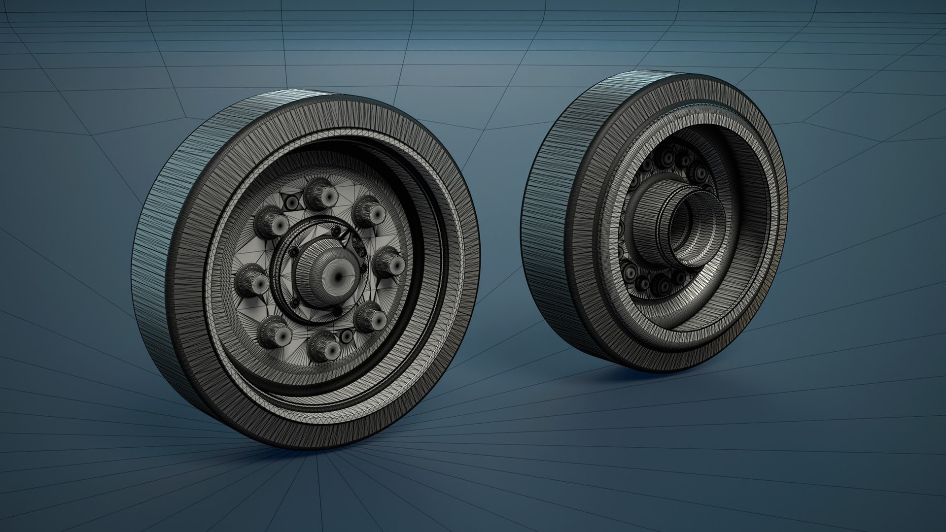 3D M4 Sherman Tank Wheels High-Poly - TurboSquid 2194024