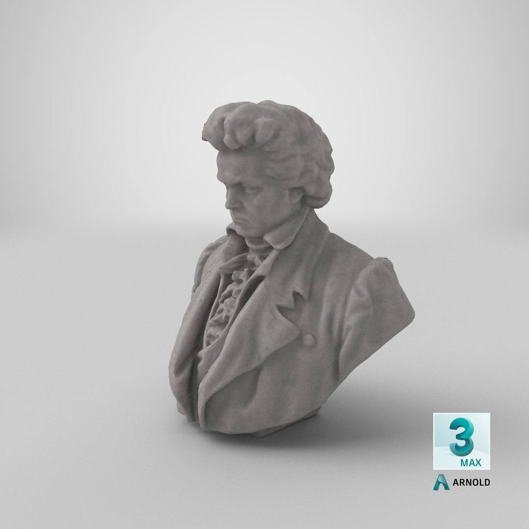 3D Beethoven Bust Model - TurboSquid 2014088