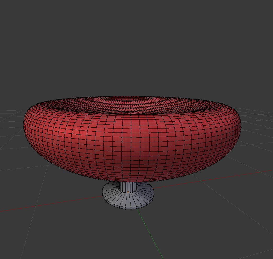 3d Small Cup Shaped Chair