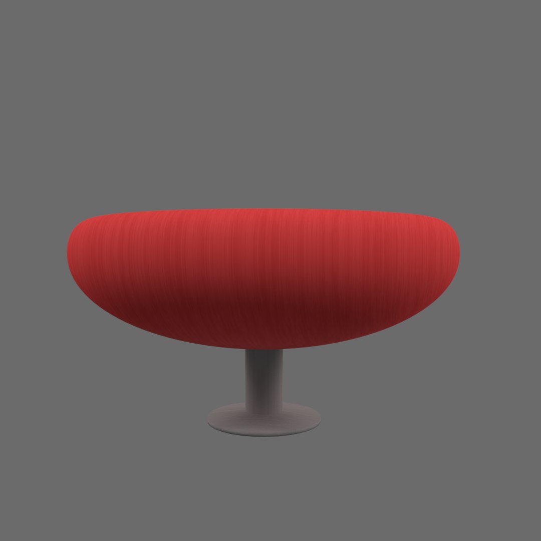 3d Small Cup Shaped Chair