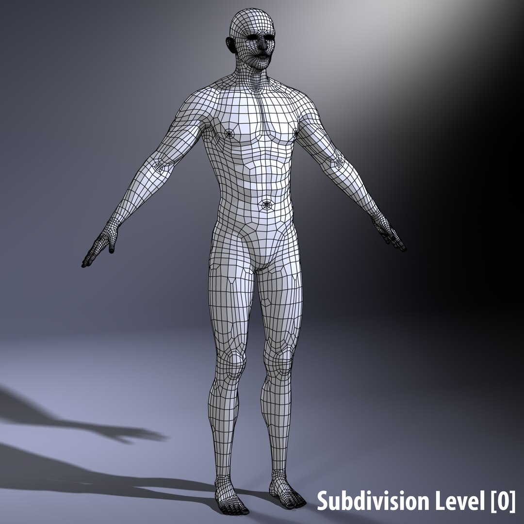 3D model male body realistic - TurboSquid 1301904