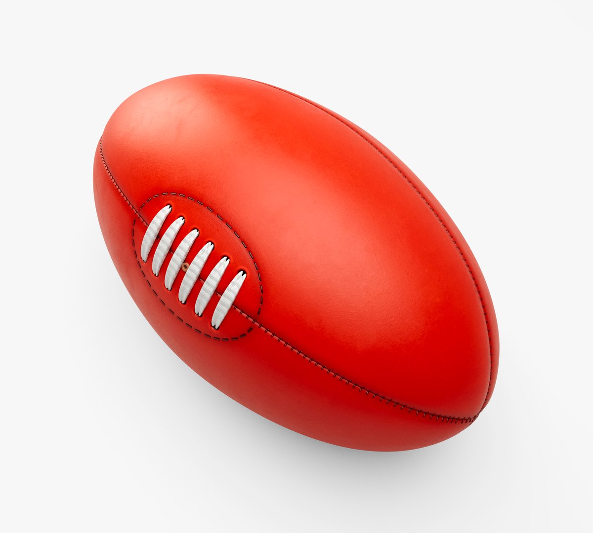 Aussie Rules Football Ball Red 3D - TurboSquid 2275981