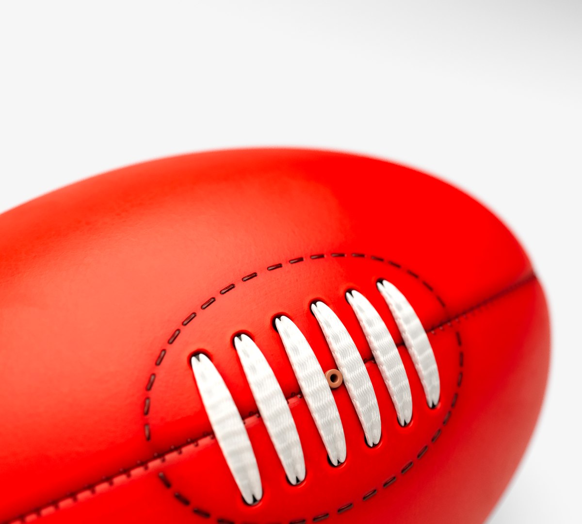 Aussie Rules Football Ball Red 3D - TurboSquid 2275981