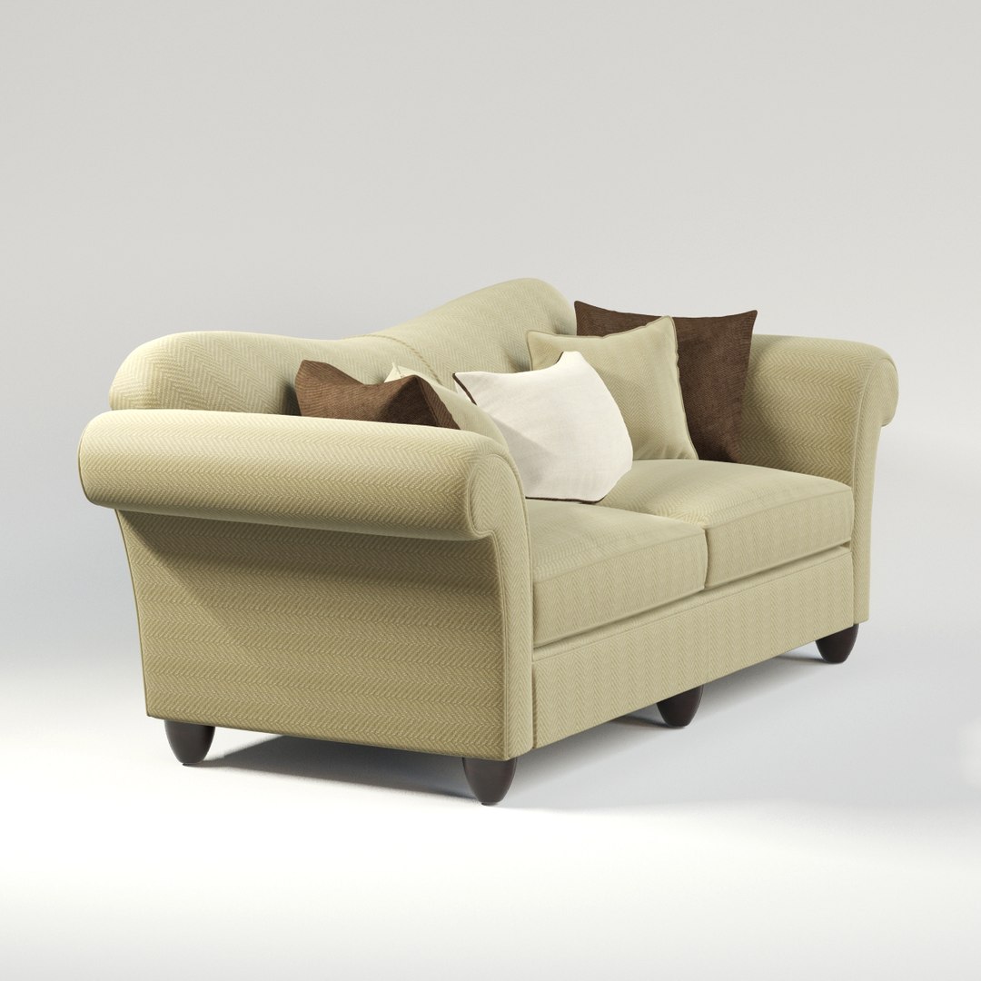 baker rolled arm sofa max