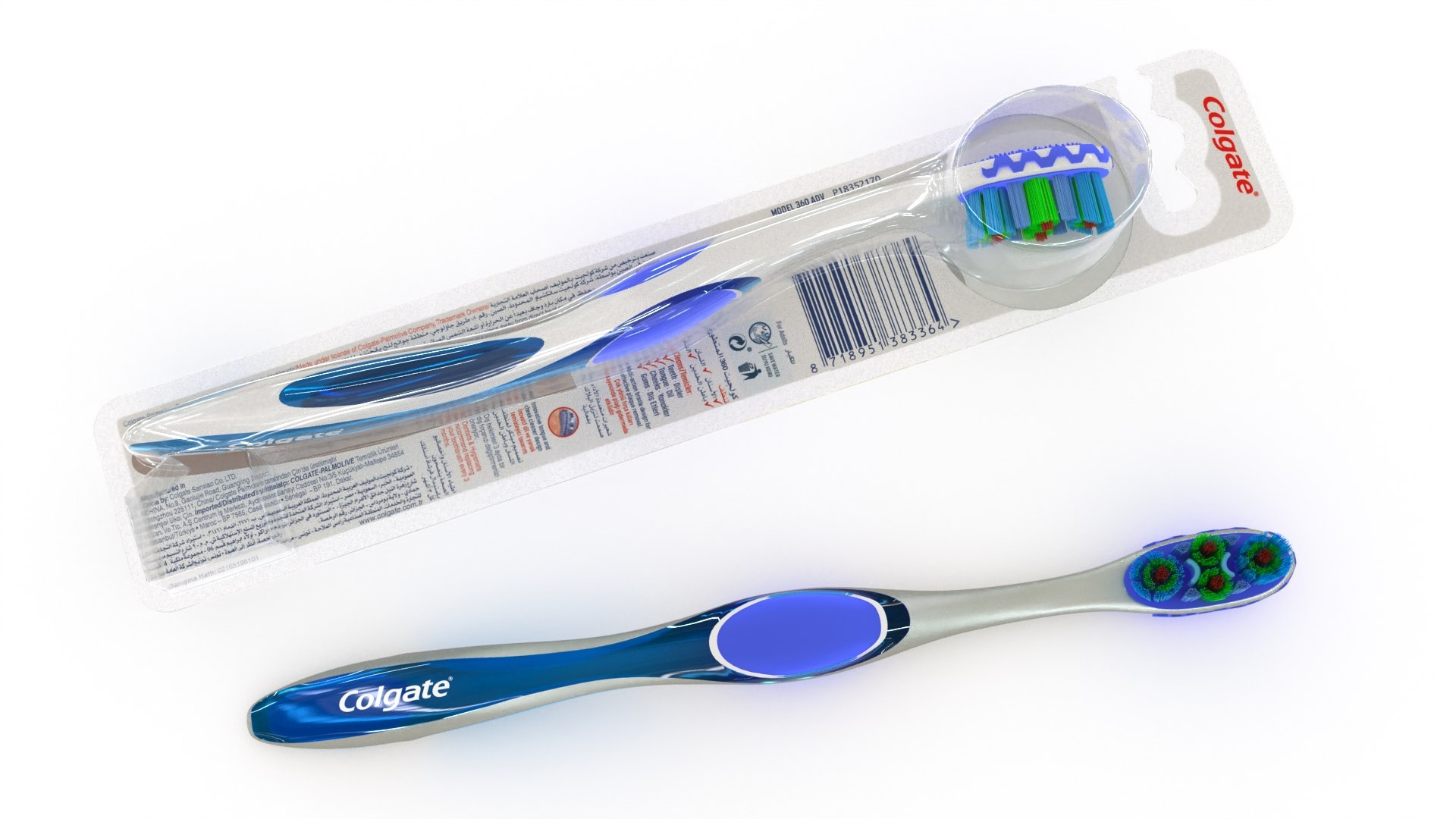 Colgate Toothbrush Model - TurboSquid 1826230