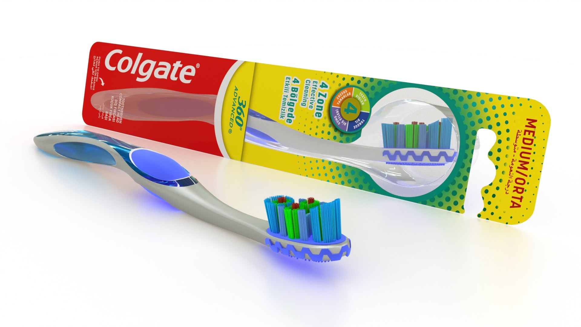 Colgate Toothbrush Model - TurboSquid 1826230
