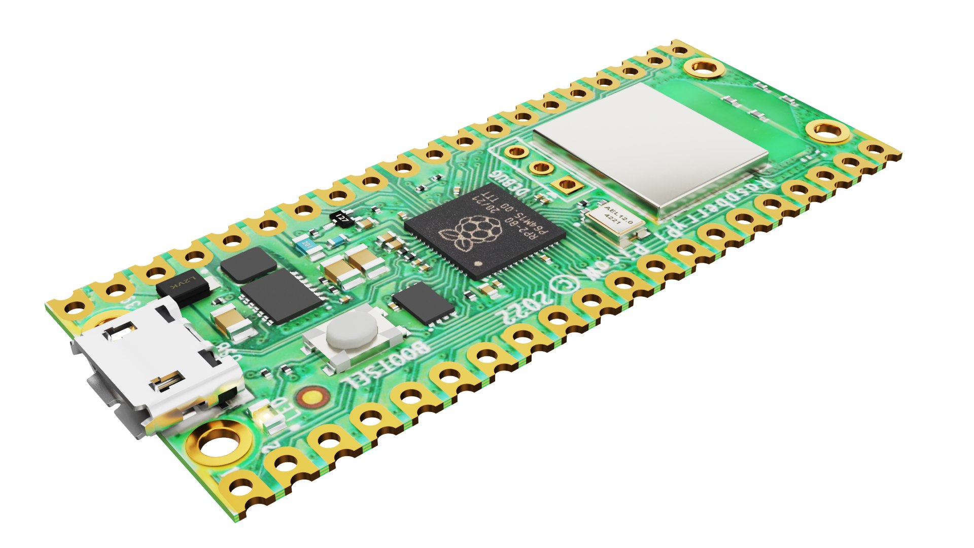 3D Raspberry Pi Pico W - TurboSquid 1932438