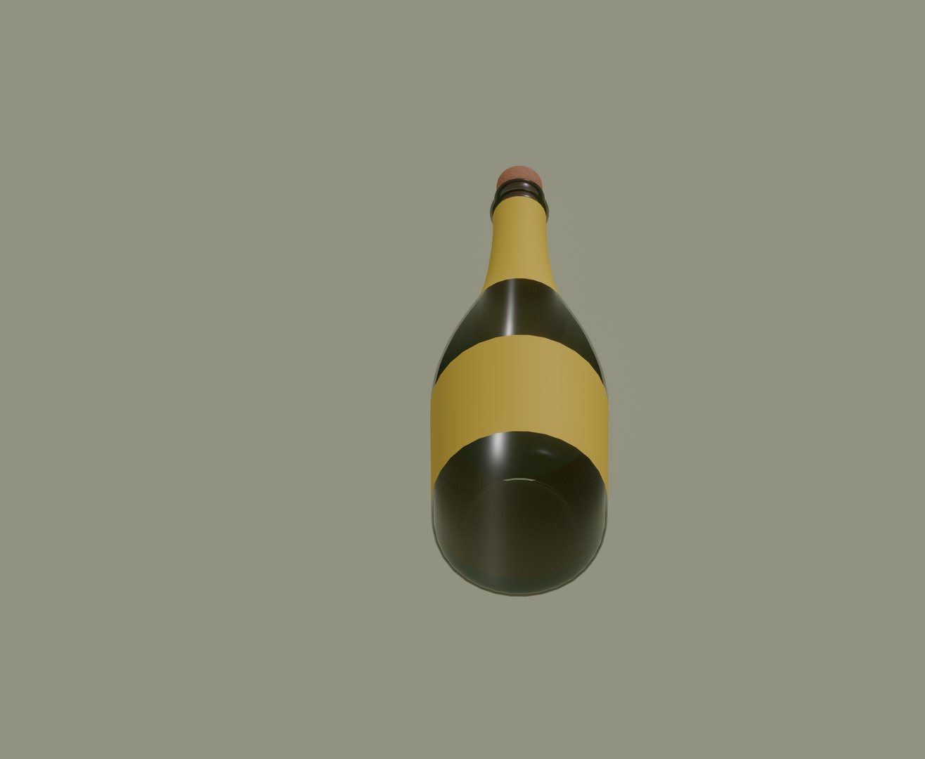 Champagne Bottle 3D model - TurboSquid 2058717