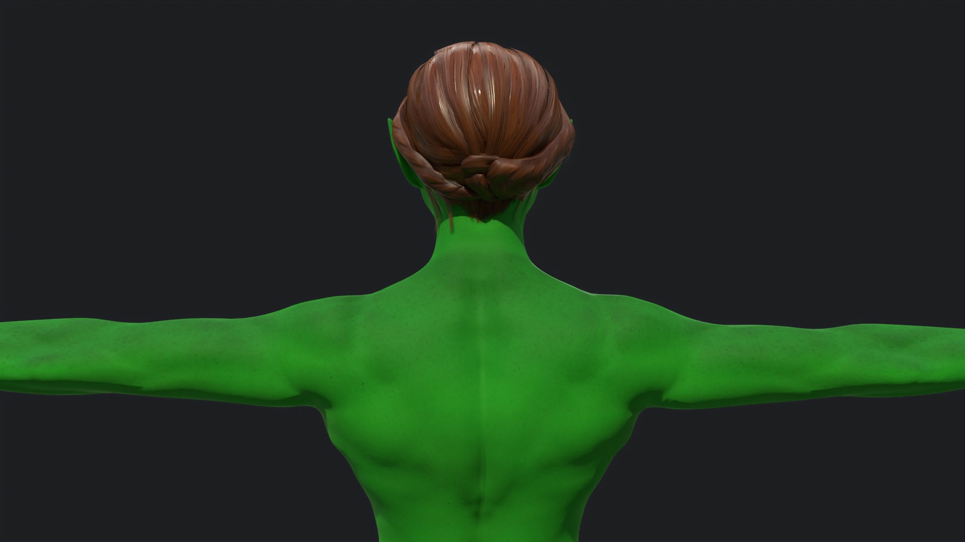 Green Girl Character Model - TurboSquid 1847007