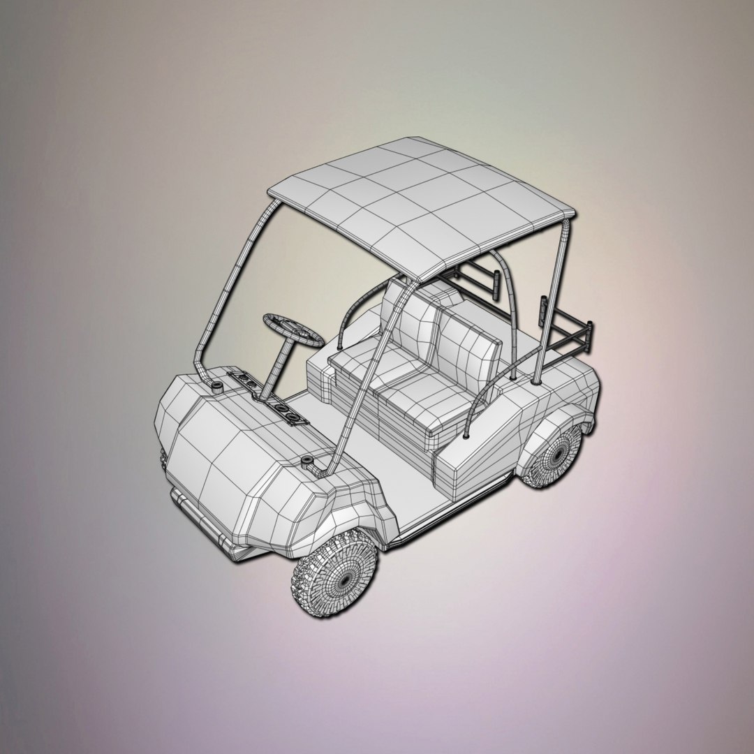 Golf Cart 3D Model - TurboSquid 1705483