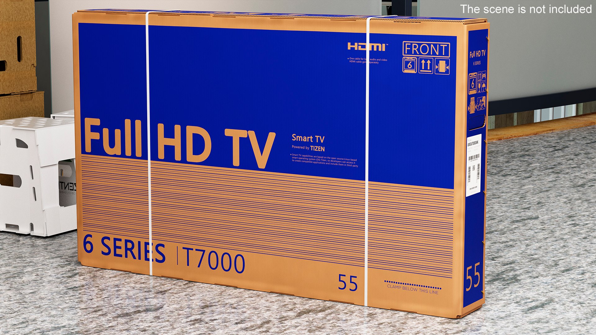 3D 55 Inch TV Packaging Carton Box Model - TurboSquid 2126510