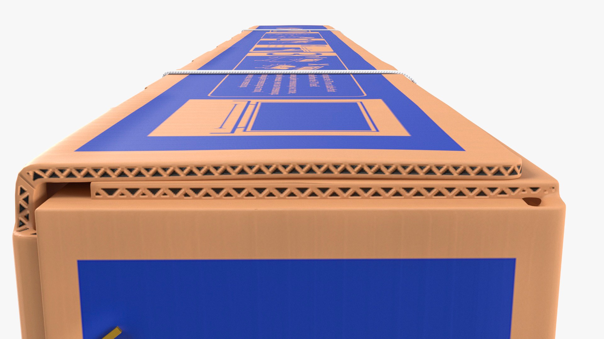 3D 55 Inch TV Packaging Carton Box model - TurboSquid 2126510