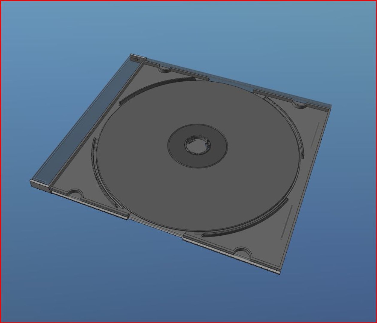 3d Model Cd Jewel Case