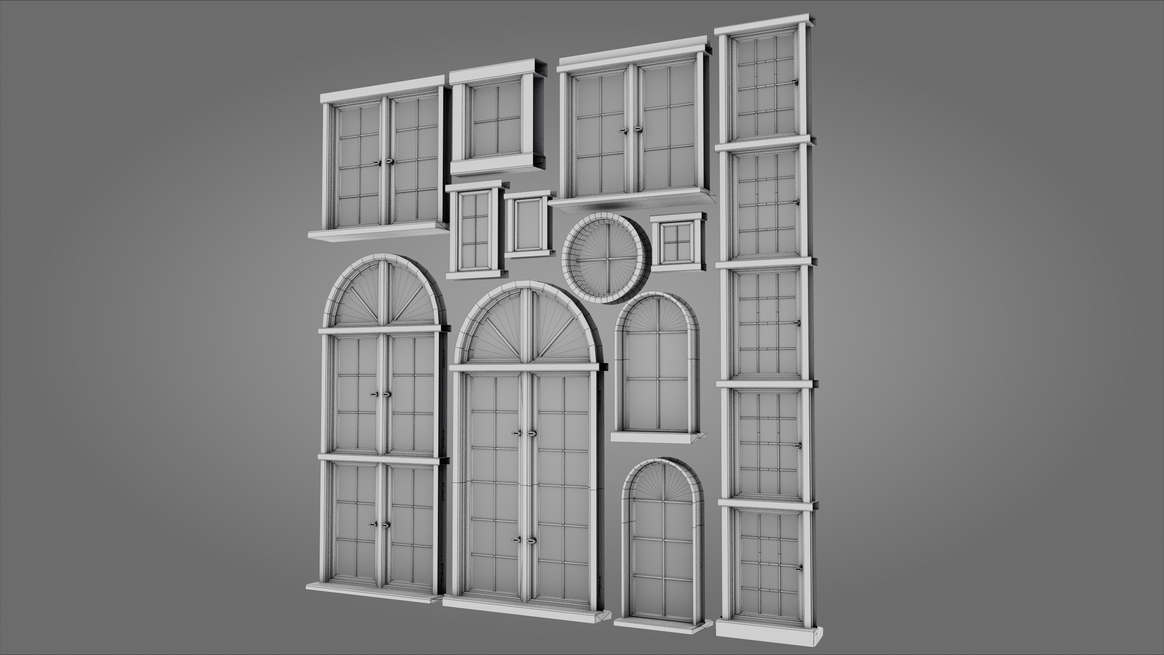 modelo 3d Vieja Celosía Verde - PBR - TurboSquid 1848164