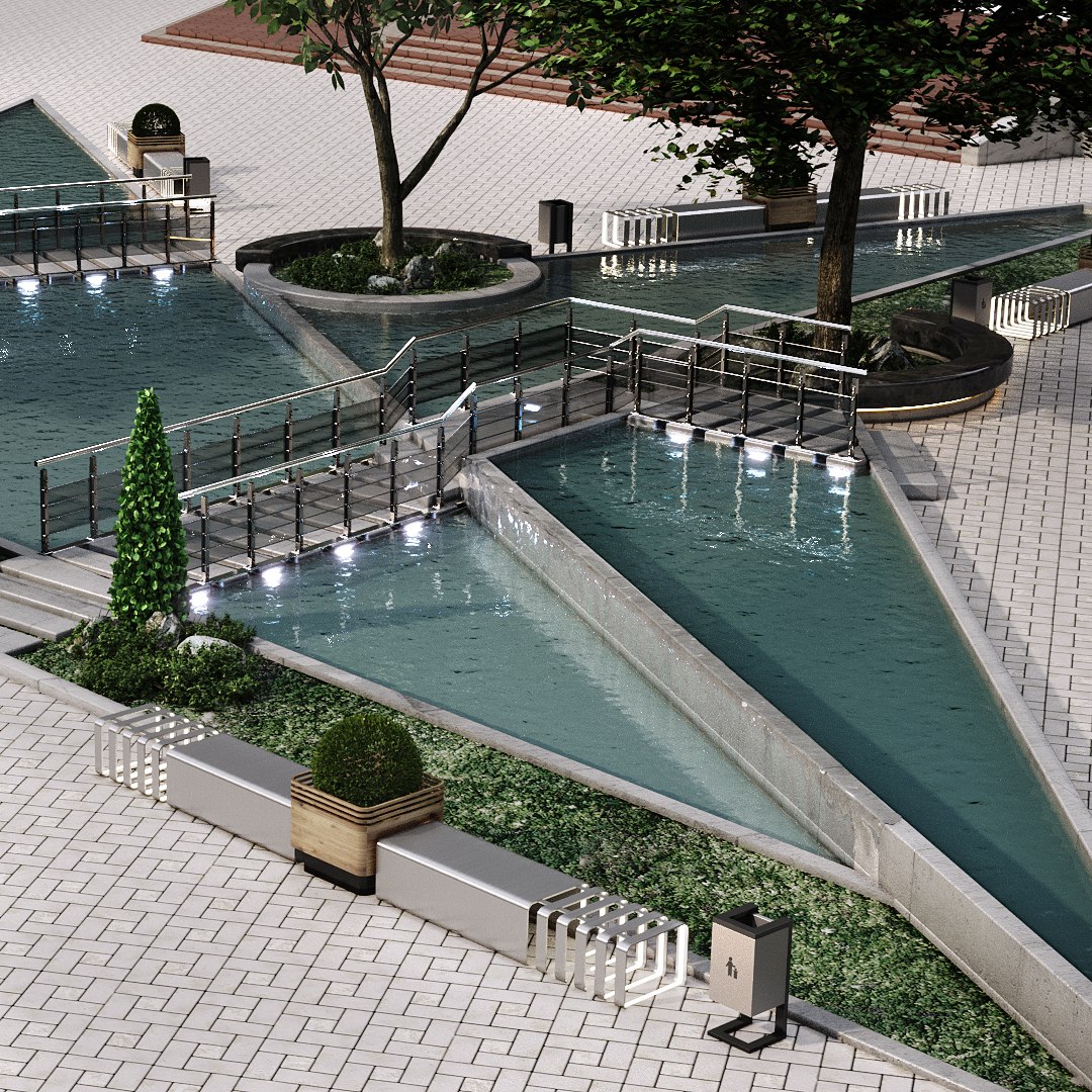 3D Park Landscape 6 Model - TurboSquid 2101160