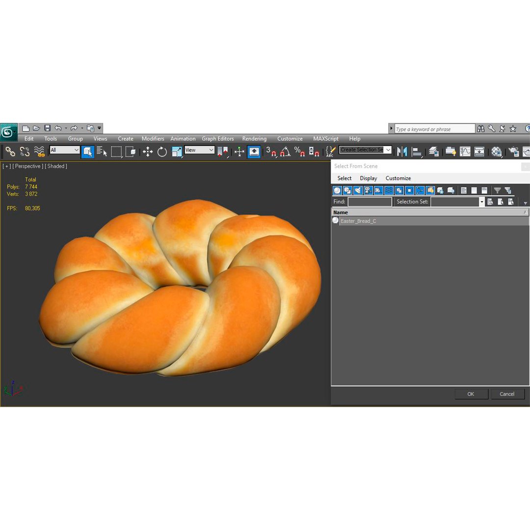 Bun Realistic 3d Model
