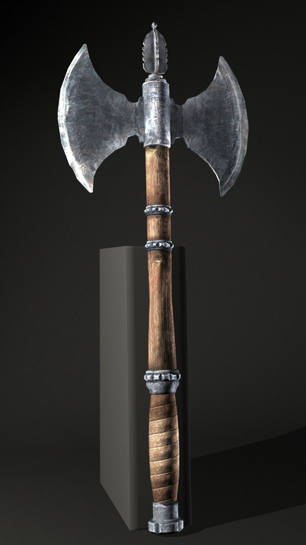 3d Heavy Axe Gameready Model