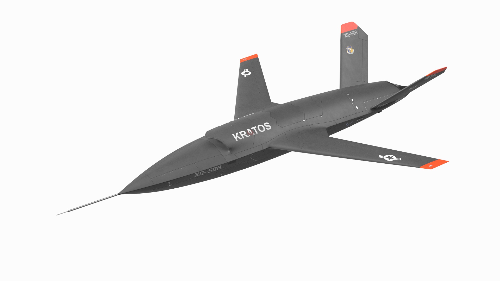 3D Valkyrie Kratos XQ-58 Combat Military Drone Rigged For Cinema 4D ...