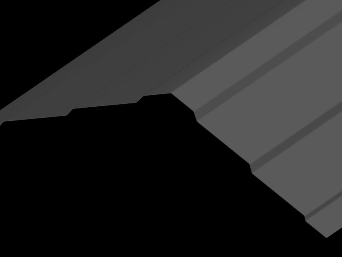 Tin Roof Ridge Cap 3d Model