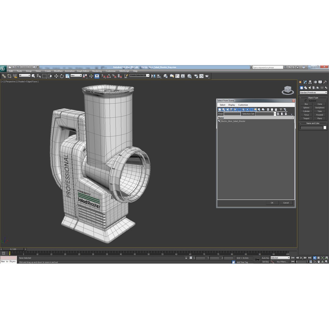 Electric Slicer Salad Shooter Obj