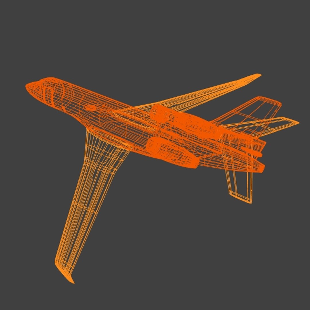3ds Max Jet Dassault Falcon