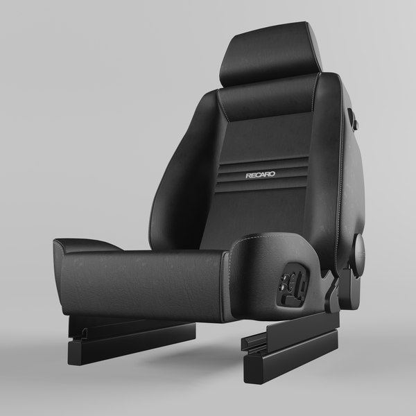 3D RECARO Ergomed ES Leather black Seat - TurboSquid 1775632