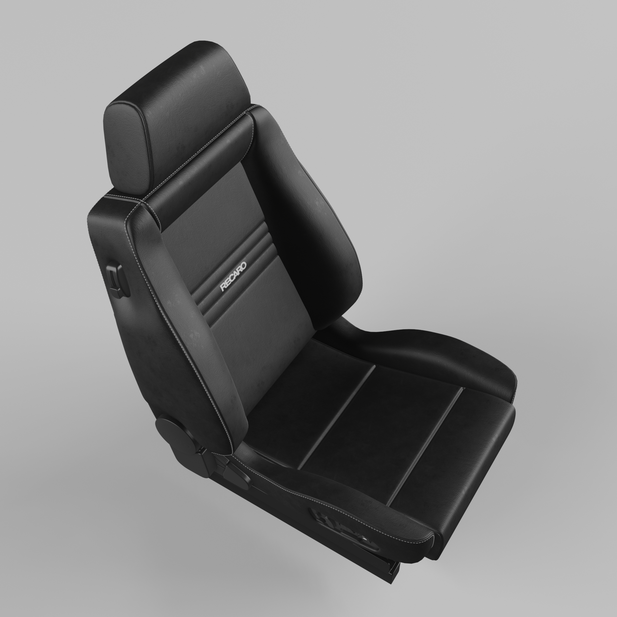 3D RECARO Ergomed ES Leather black Seat - TurboSquid 1775632