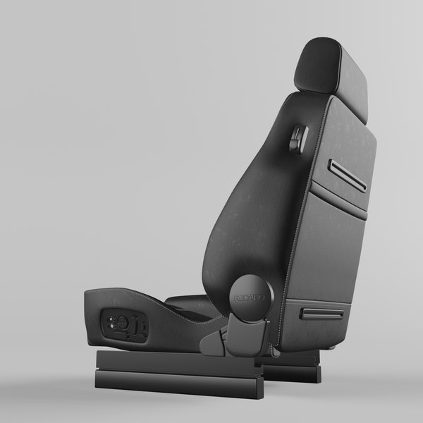 3D RECARO Ergomed ES Leather black Seat - TurboSquid 1775632
