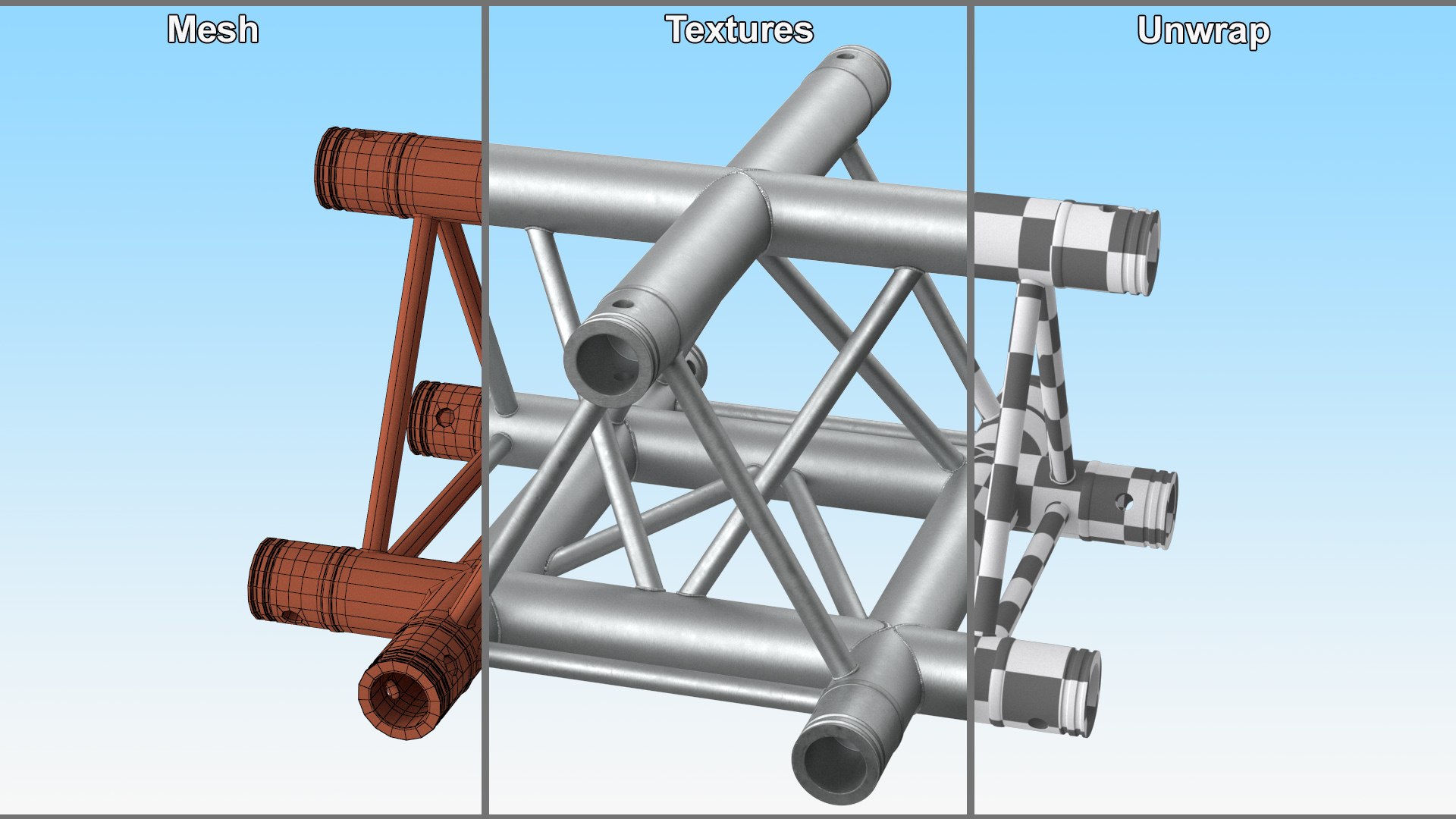 3D Corner Truss Modular Triangular - TurboSquid 2269775