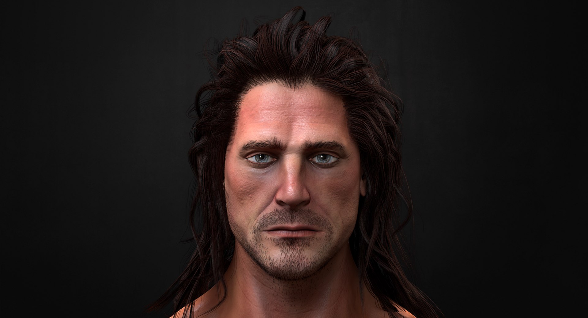 3d Model Male Head