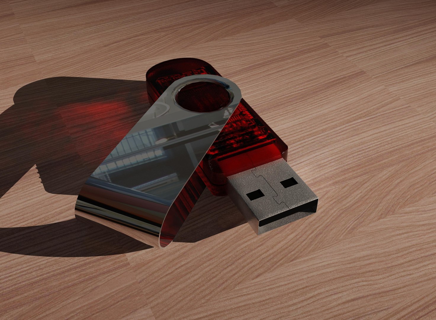3d usb flash drive model