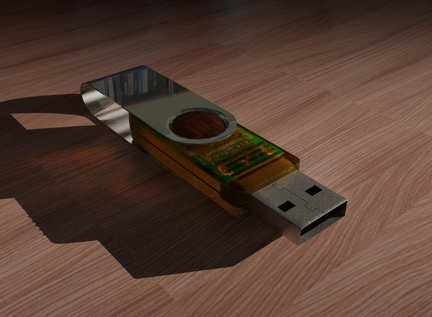 3d usb flash drive model