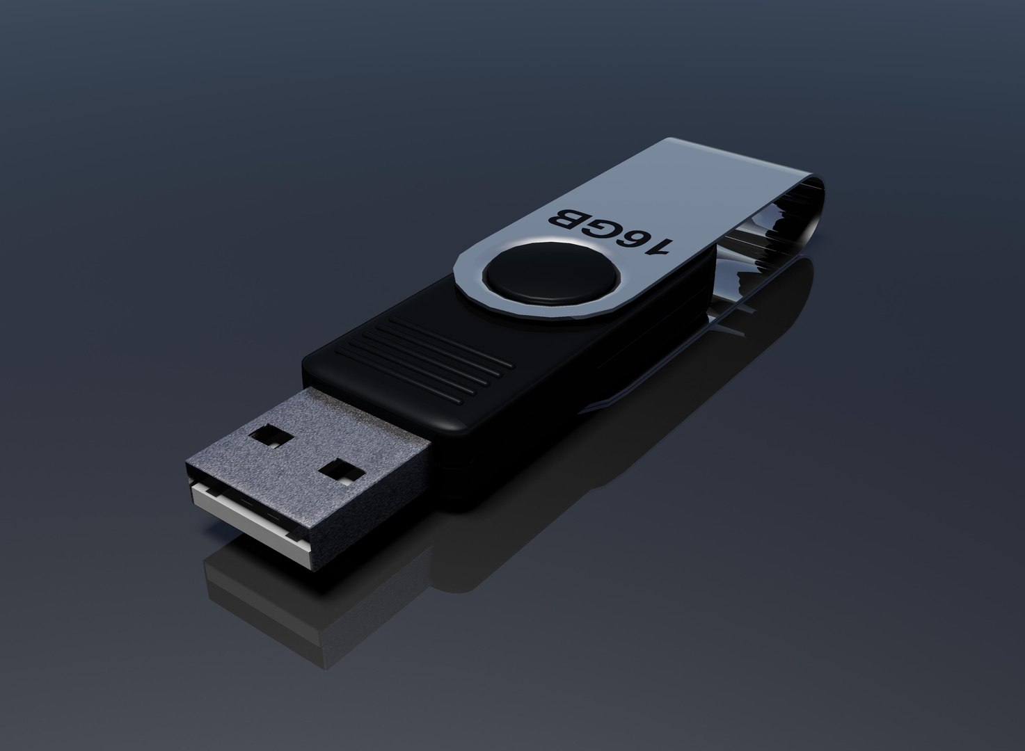 3d usb flash drive model