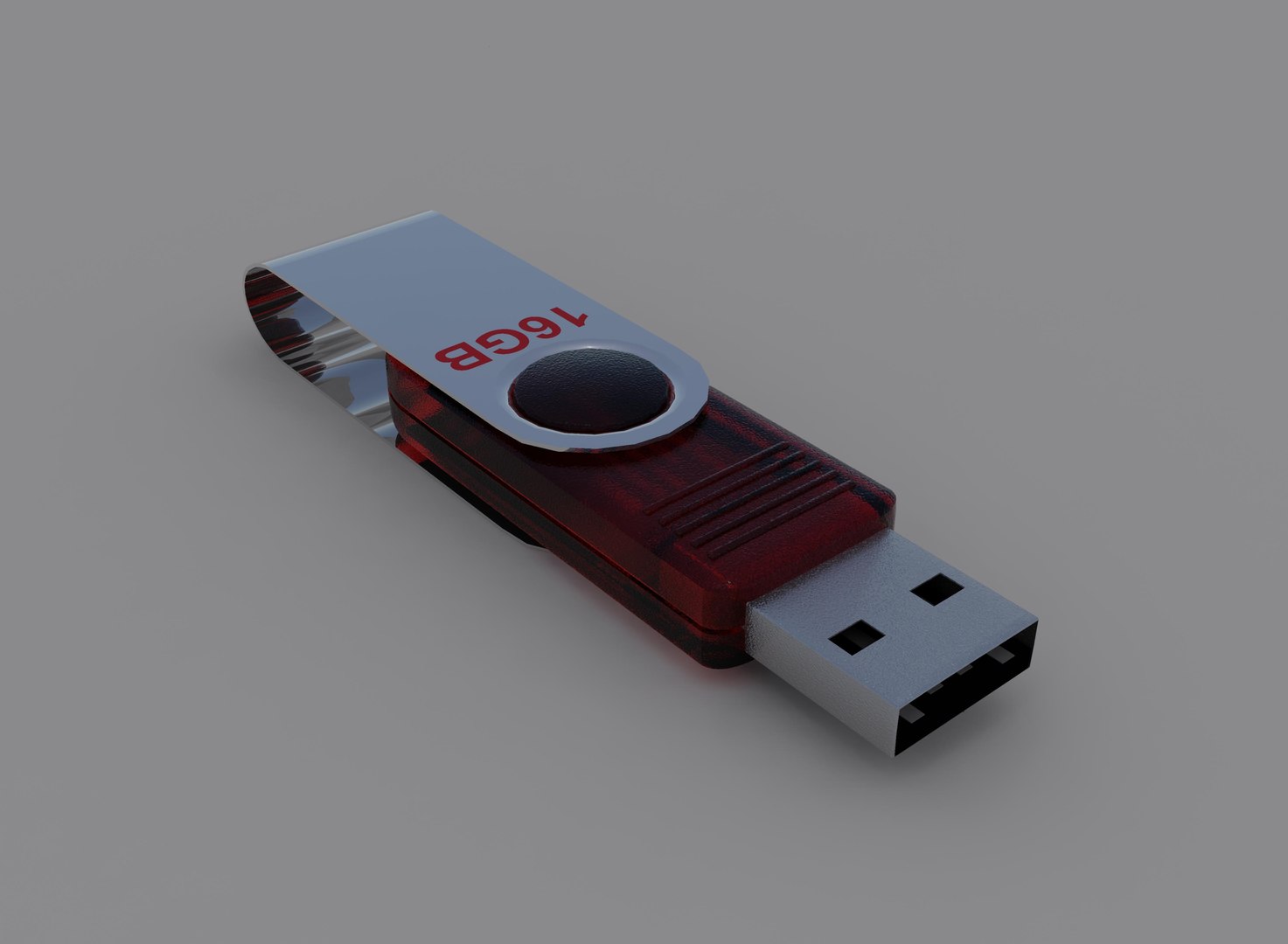 3d usb flash drive model