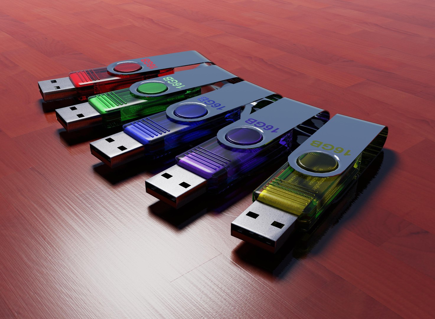 3d usb flash drive model