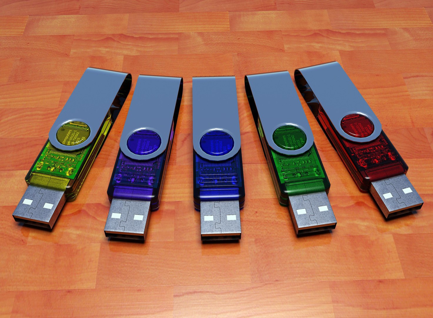 3d usb flash drive model