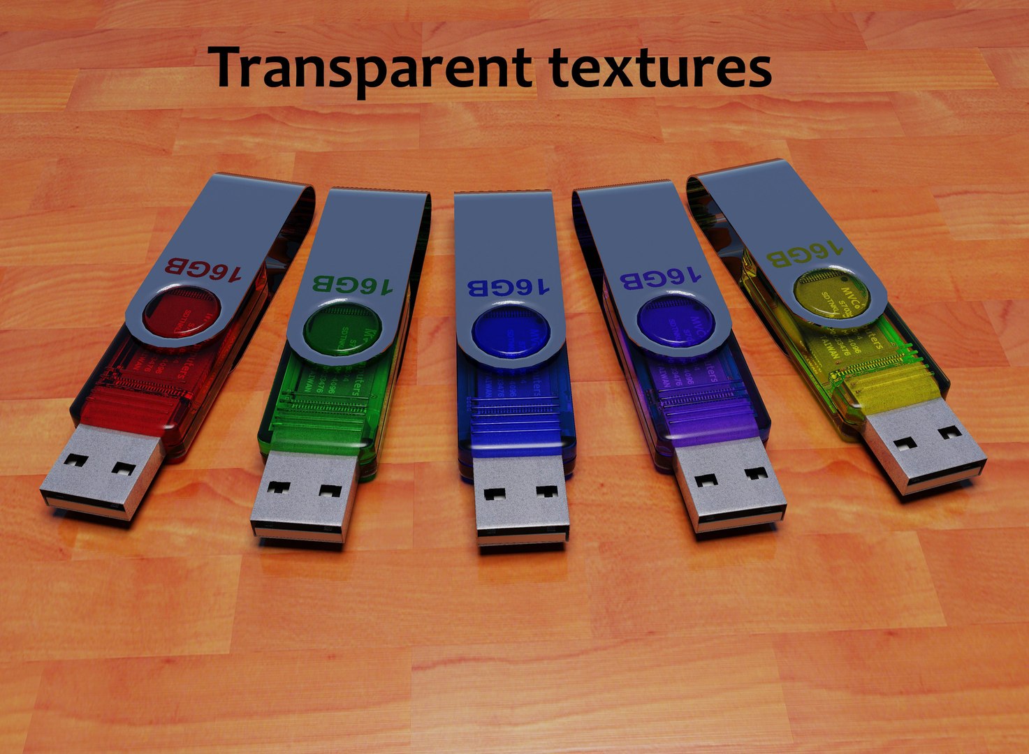 3d usb flash drive model