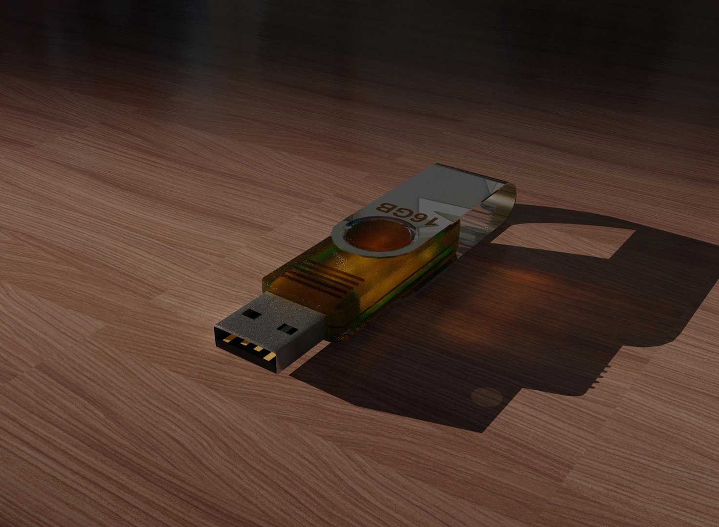 3d usb flash drive model
