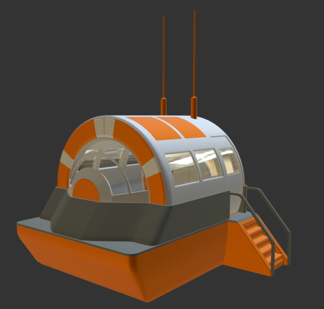 Drivers Cap Module High-poly 3d Model