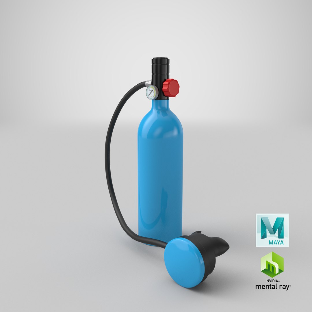 Diving Oxygen Tank 03 3D Model - TurboSquid 1914901