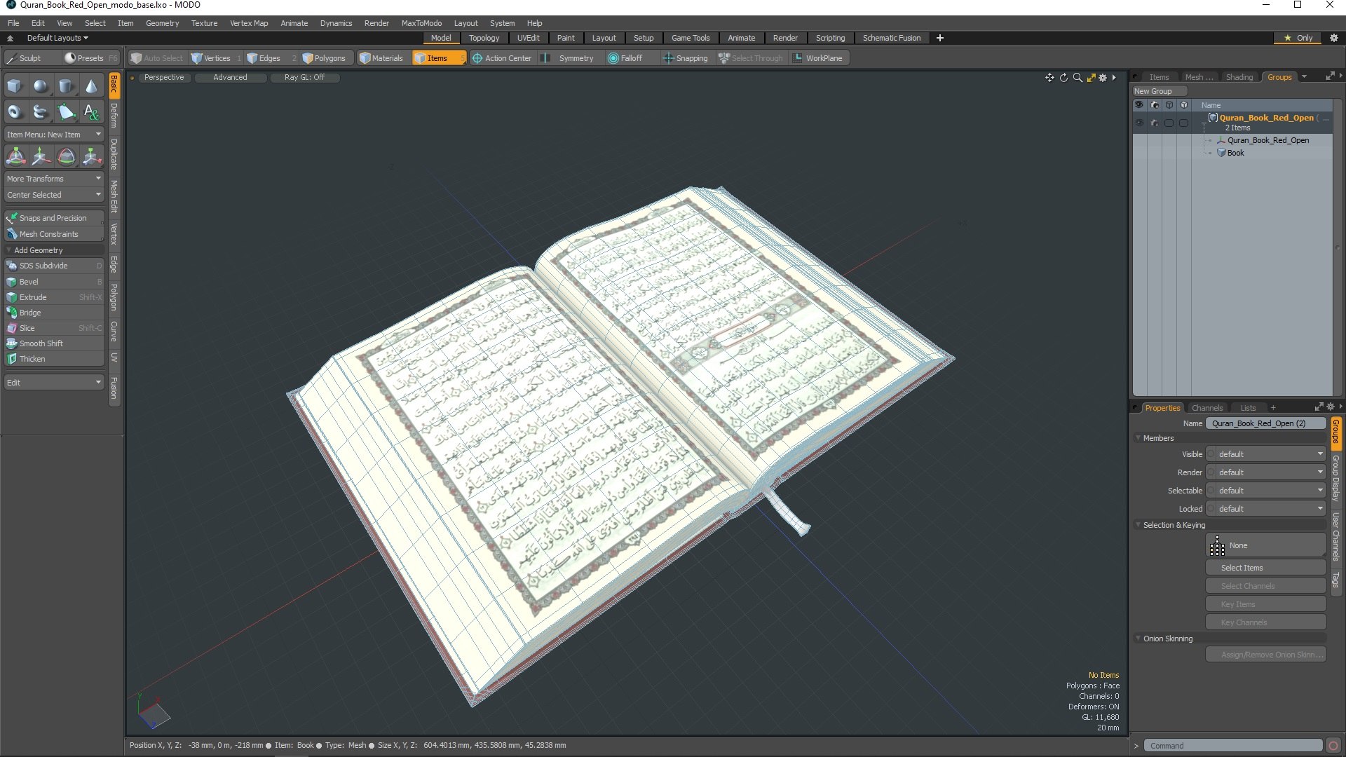 3D Model Quran Book Red Open - TurboSquid 2268602