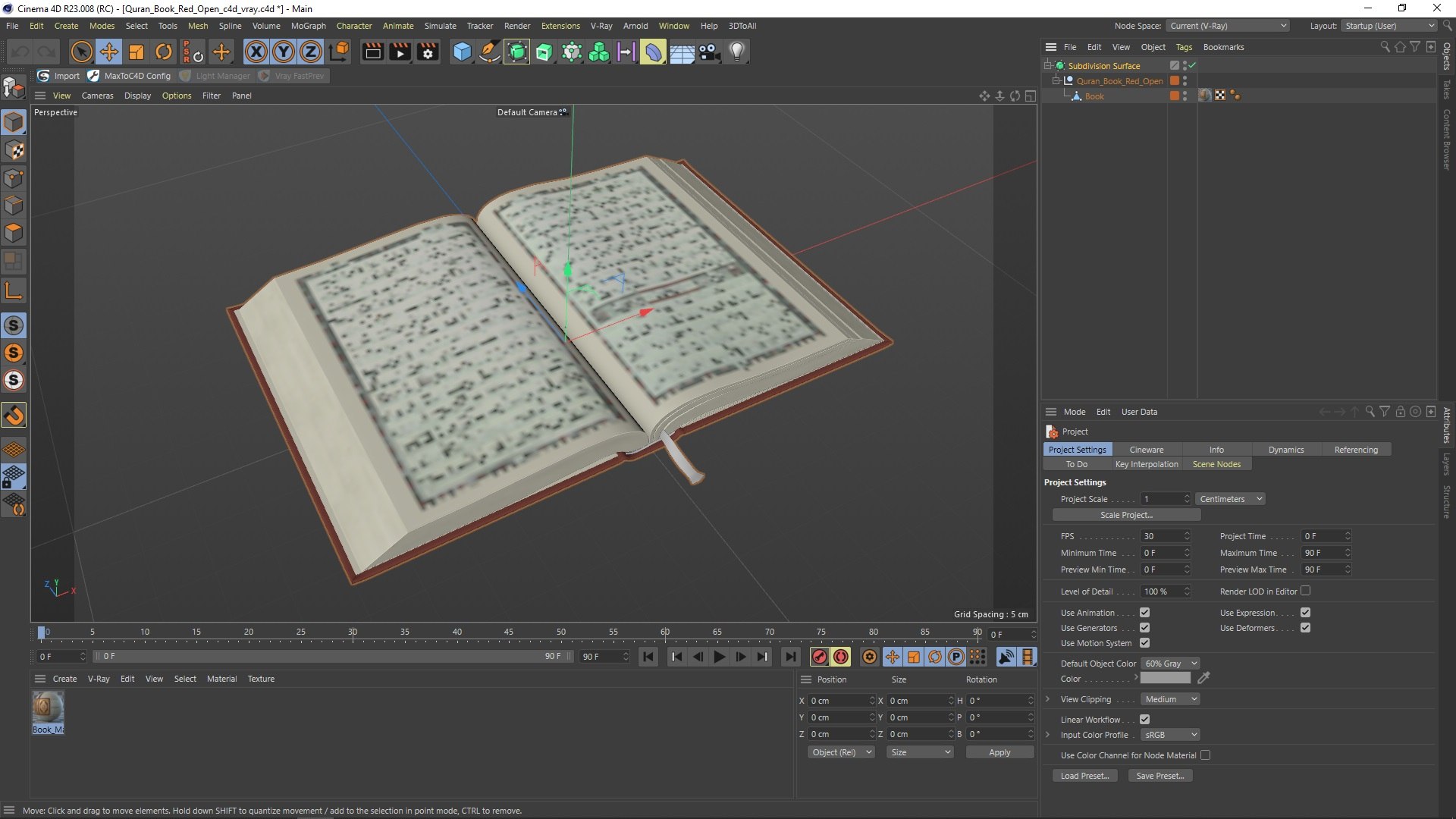 3D Model Quran Book Red Open - TurboSquid 2268602