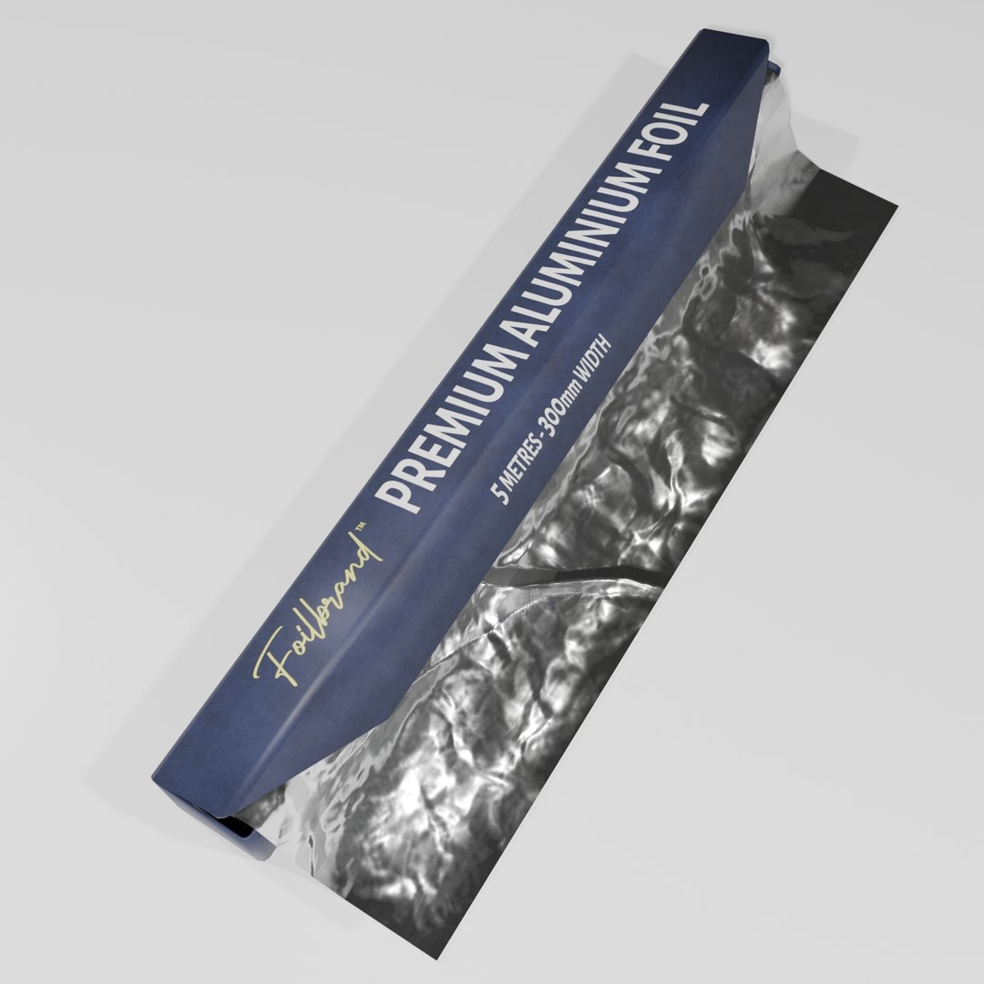 Aluminium Foil Roll With Box 3D Model - TurboSquid 2274737