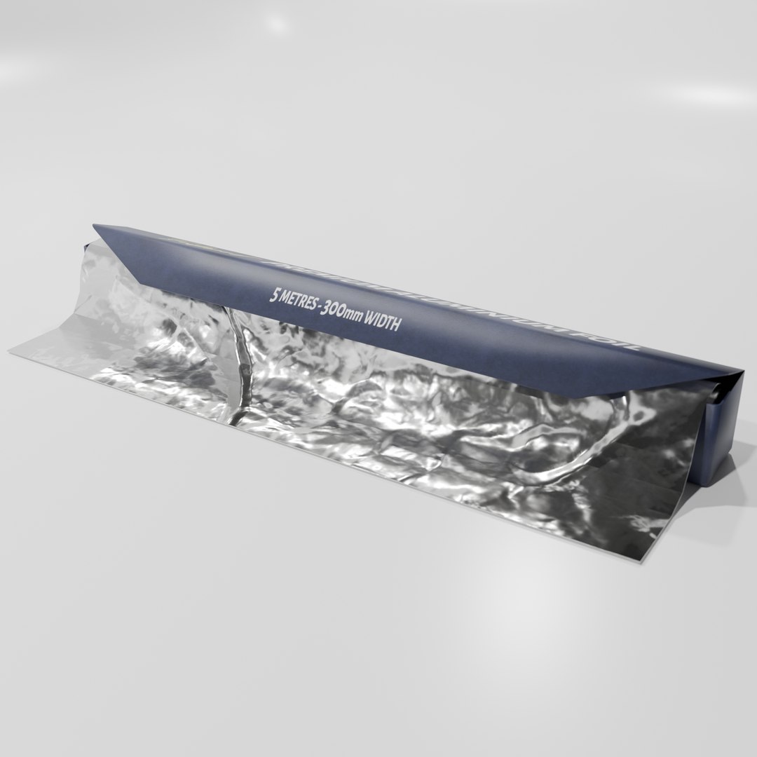 Aluminium Foil Roll With Box 3D Model - TurboSquid 2274737
