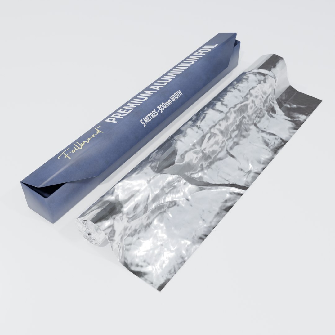Aluminium Foil Roll With Box 3D Model - TurboSquid 2274737