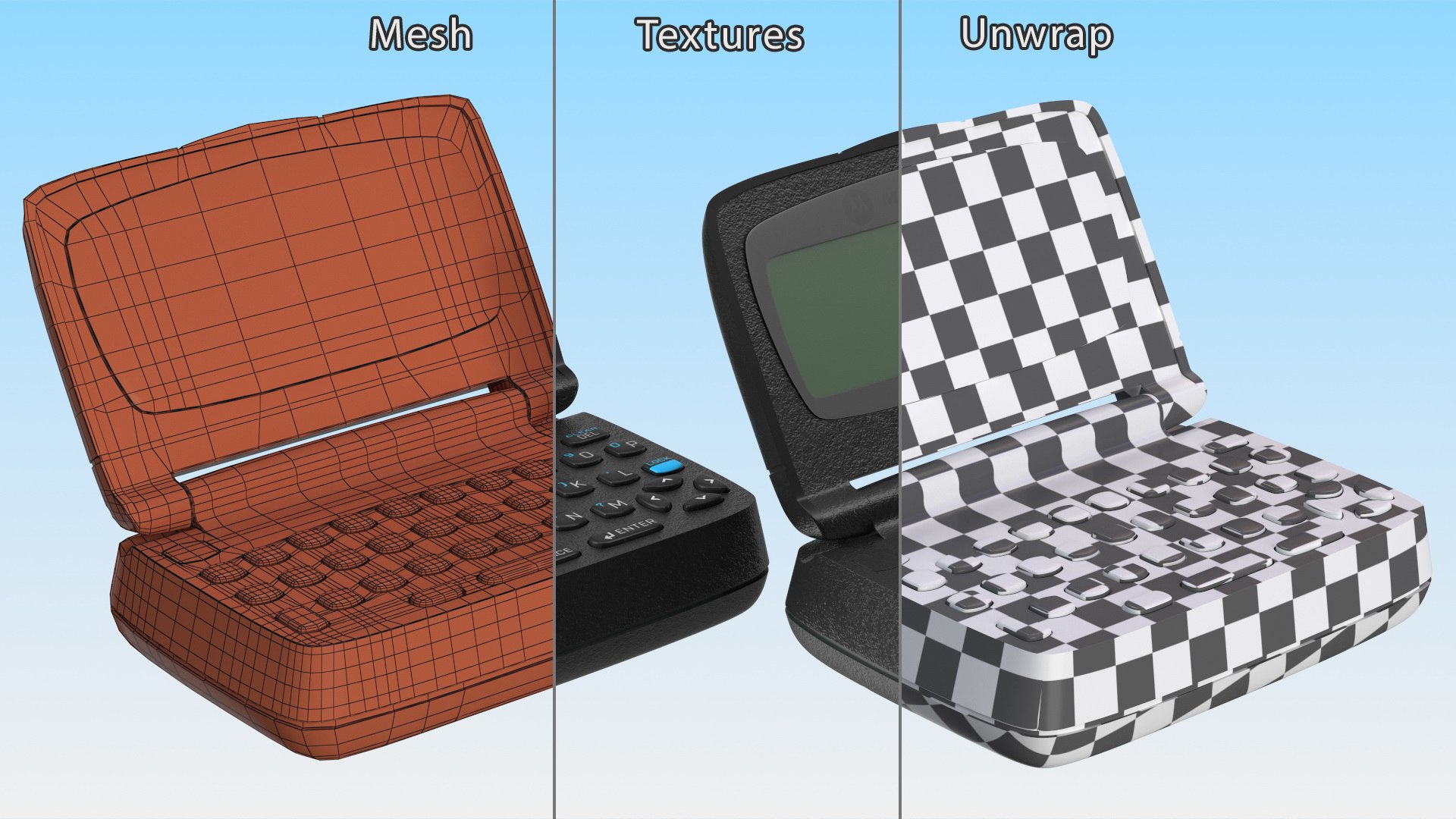 3D Model Two-Way Pager With Screen Off - TurboSquid 1951687