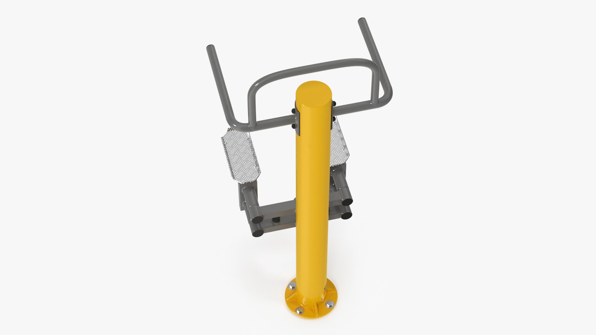 Stepper Outdoor Fitness Equipment Yellow 3D Model - TurboSquid 2046412