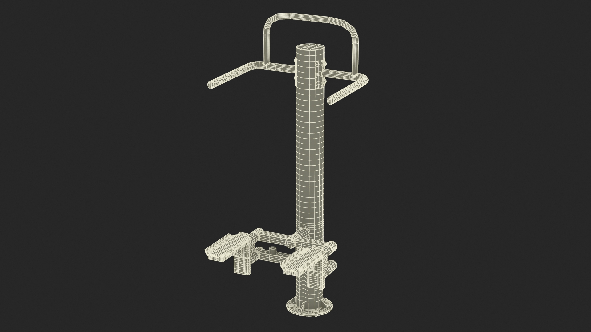 Stepper Outdoor Fitness Equipment Yellow 3D Model - TurboSquid 2046412